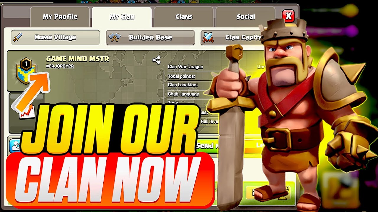 Join Our Clan Now! Become a Part of Our Powerful Team in Clash of Clans ...