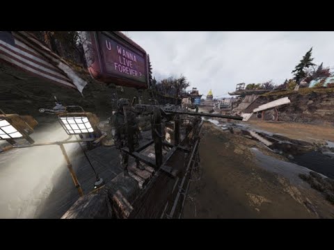 Fallout 76 Starship troopers whiskey outpost 29 camp build - YouTube