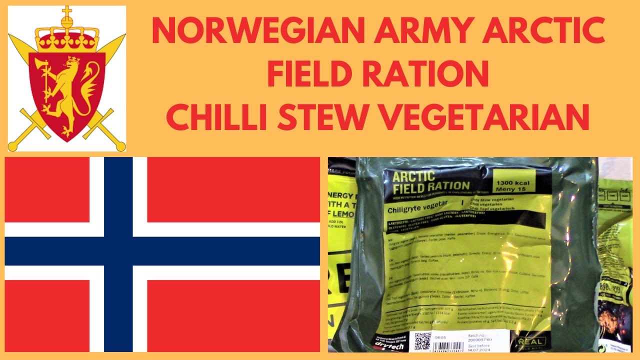 THE NORWEGIAN ARMY *ARCTIC FIELD RATION* CHILLI STEW - VEGETARIAN - YouTube