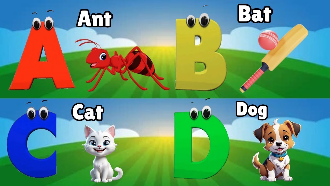 A For Ant B For Ball | Alphabets Phonics song for toddlers | Phonics ...