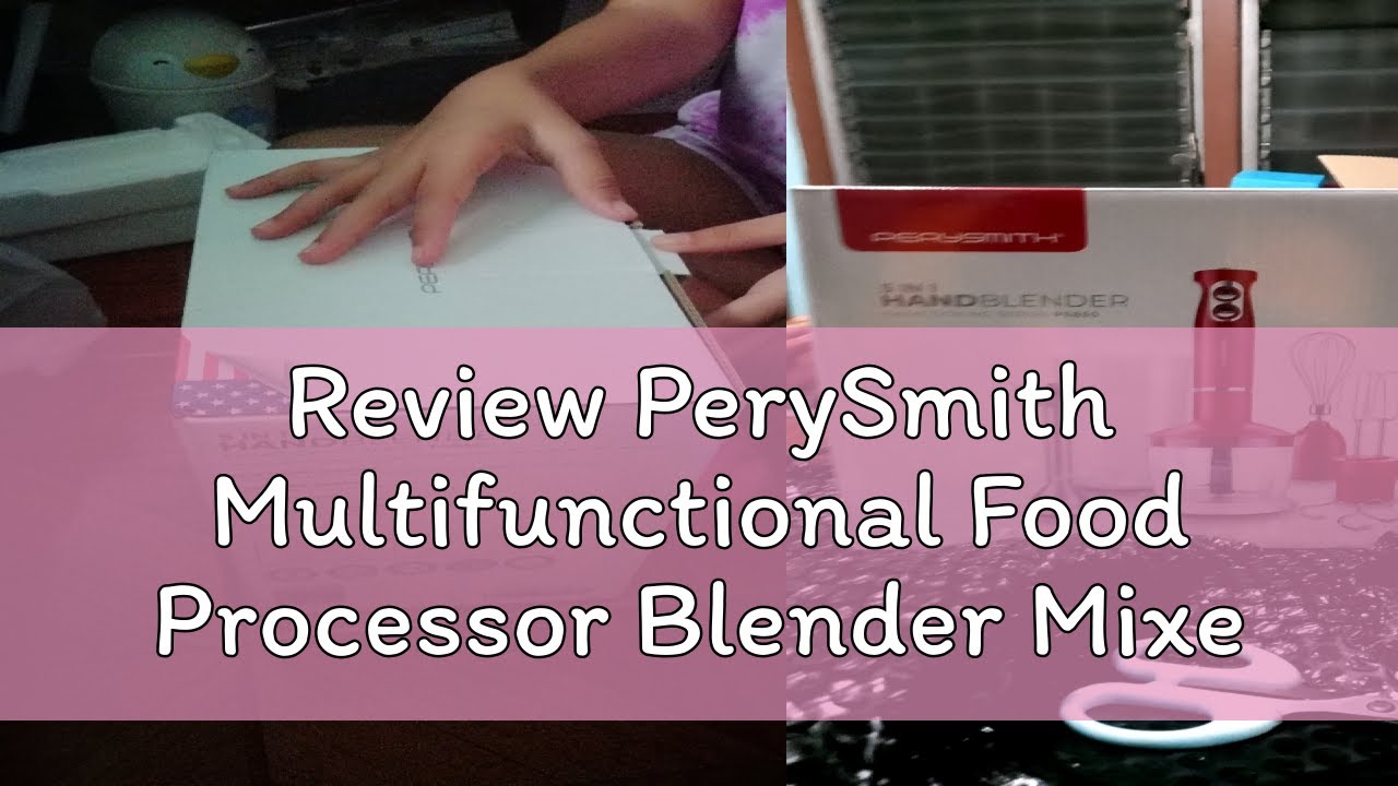 Review PerySmith Multifunctional Food Processor Blender Mixer Set - YouTube