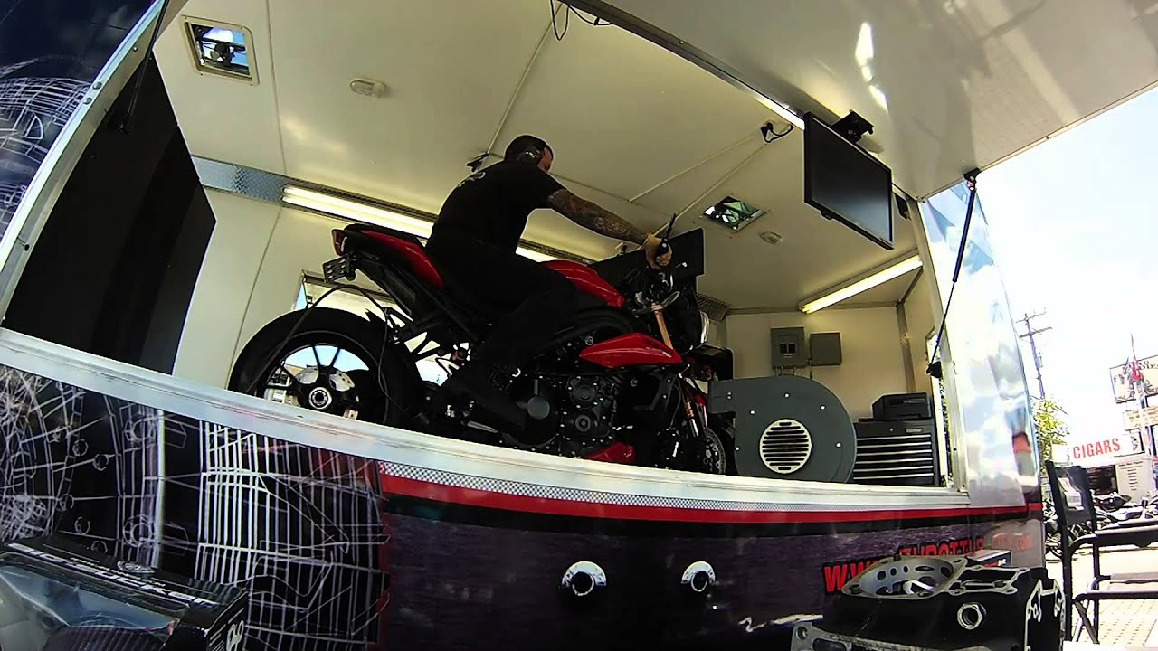 2012 Speed Triple dyno BikeFest 2013 - YouTube