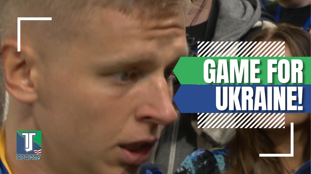 Oleksandr Zinchenko's EMOTIONAL message after Game4Ukraine CHARITY match - YouTube