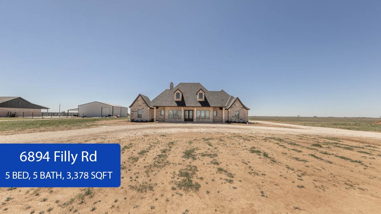 Home For Sale 6894 Filly Rd, Lubbock, TX 79407 - YouTube