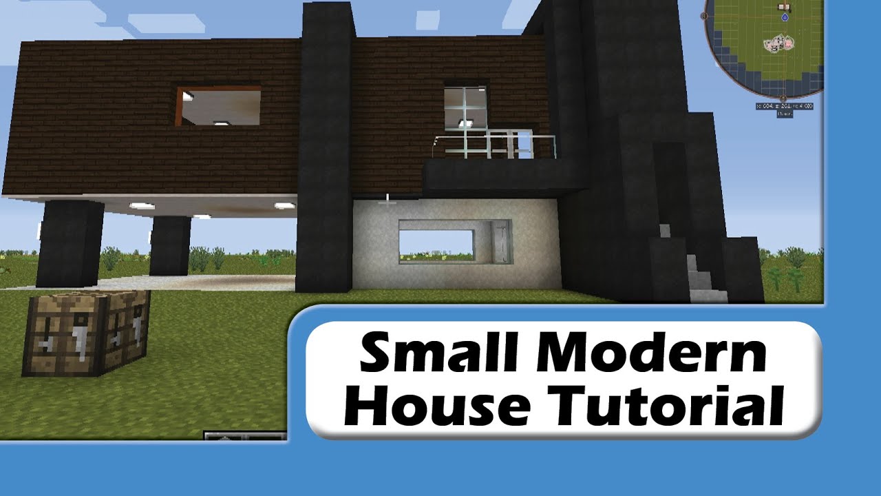 Minecraft - Small Modern House Tutorial - YouTube