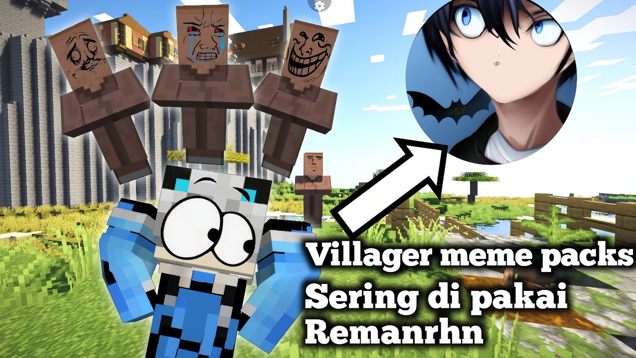 Skin muka villager absurd yang sering di pakai @remanrhn #minecraft ...