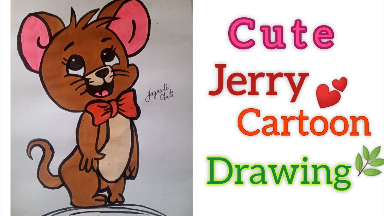 Cute Jerry drawing 💕 ll cartoon drawing ll @jagrutiarts6086 #drawing ...
