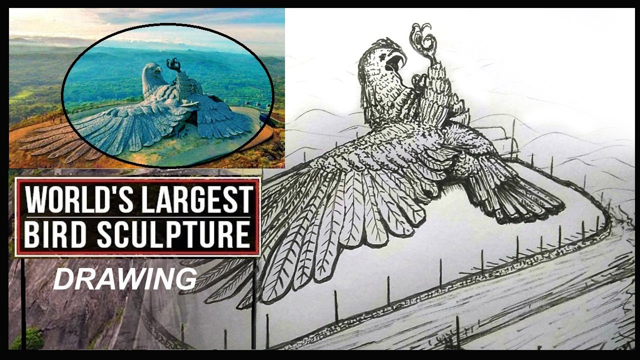 The world's Largest Bird Sculpture | Chadayamangalam, Kerala | Jatayu ...