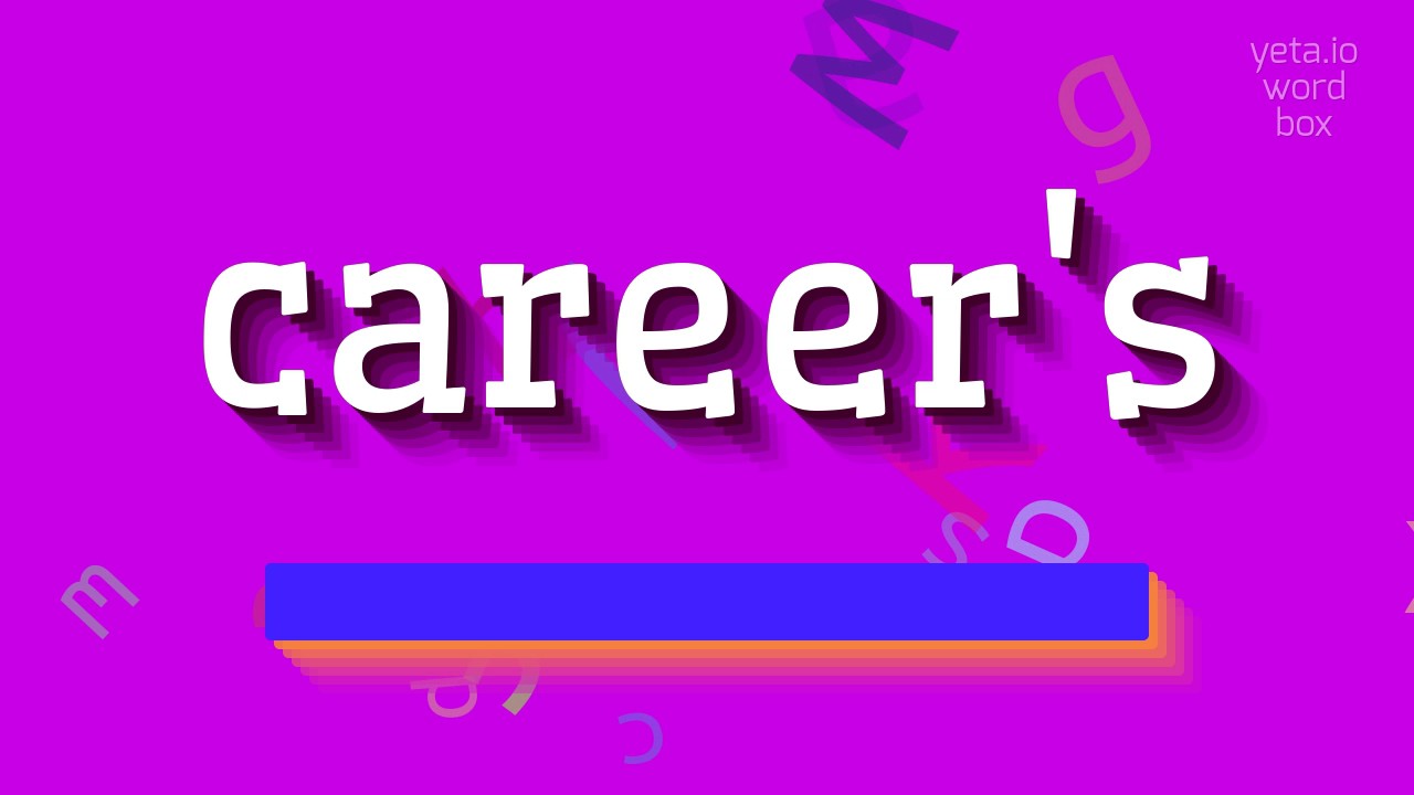 How To Say career s High Quality Voices YouTube how-to-say-career-s-high-quality-voices-youtube