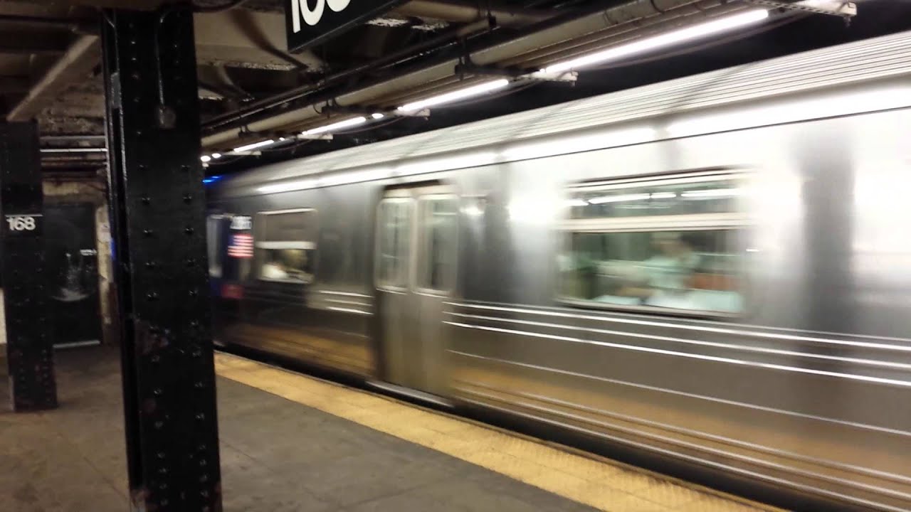 MTA Subway: R68 A Train At Washington Hts-168 St - YouTube