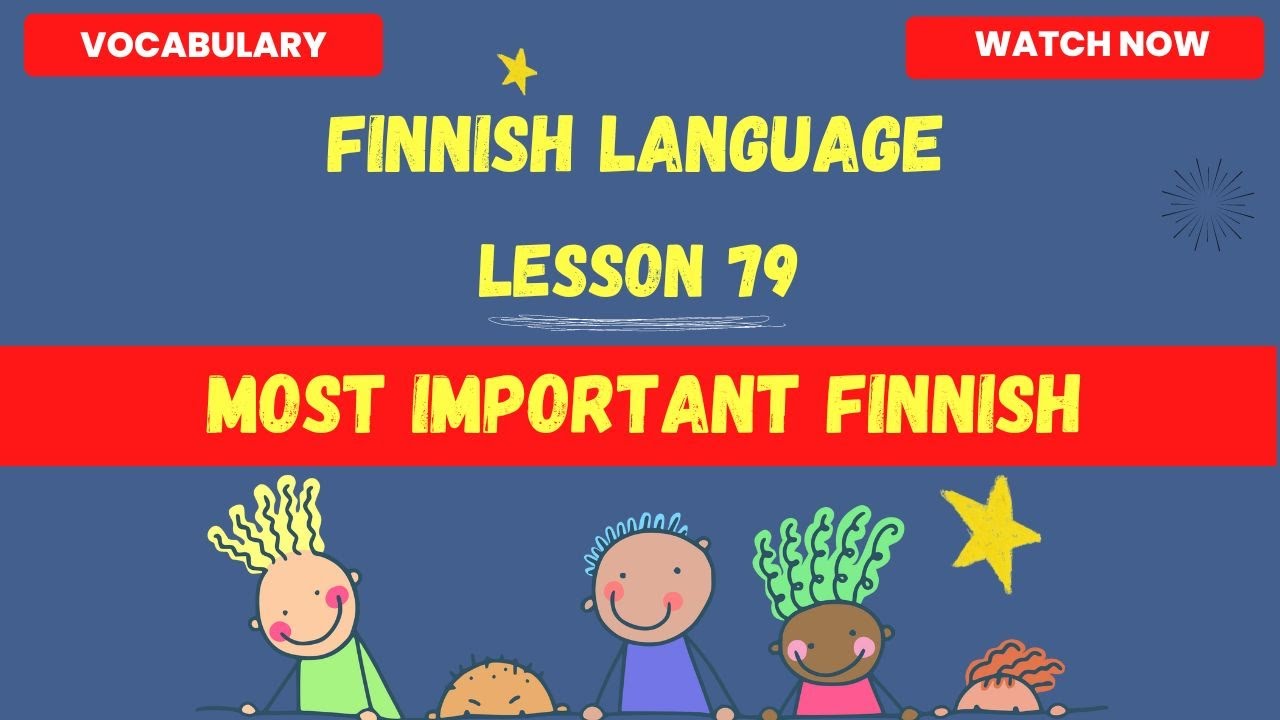 Most Important Finnish| Finnish language lesson for beginners|Finnish ...