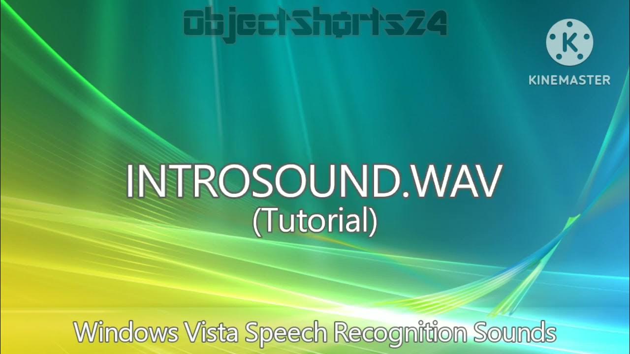 Windows Vista Speech Recognition Sounds - YouTube