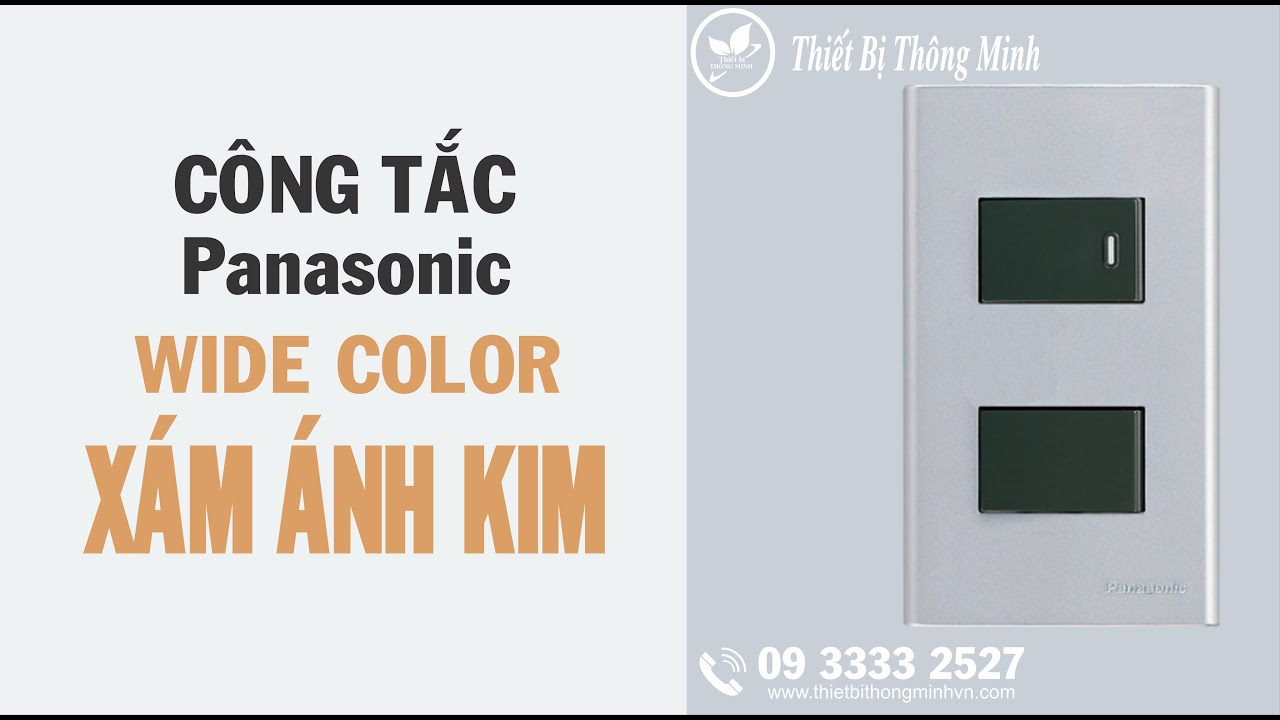 CÔNG TẮC 1 CHIỀU PANASONIC WIDE COLOR MÀU XÁM ÁNH KIM (WEV5001H),CÔNG ...