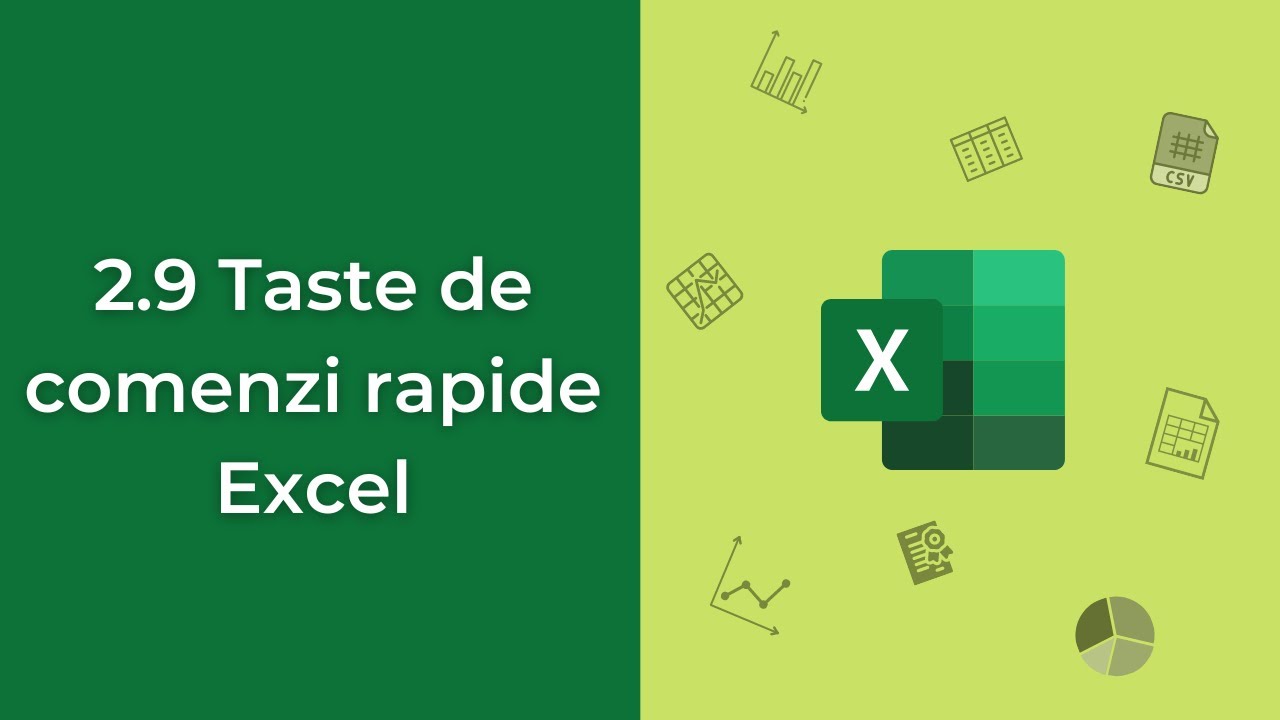 2.9 Taste de comenzi rapide Excel / Curs Microsoft Excel - YouTube