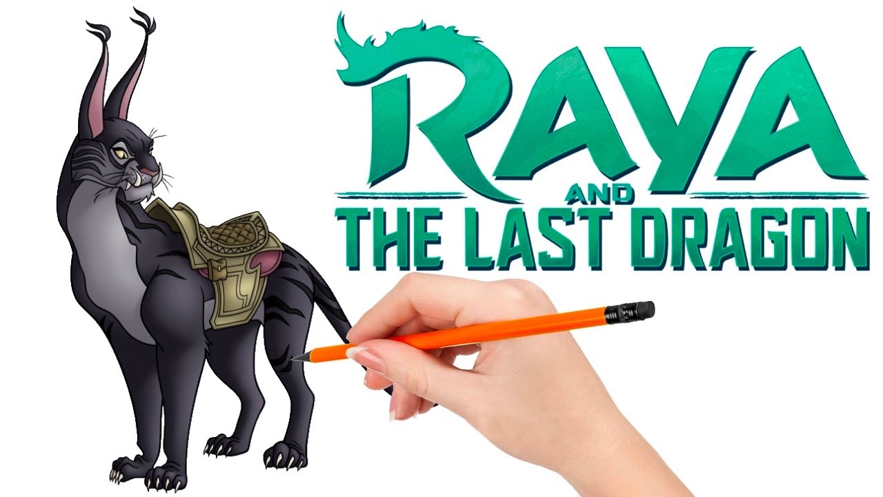 How to draw a Serlot, the cat-like creature from Raya and the Last ...