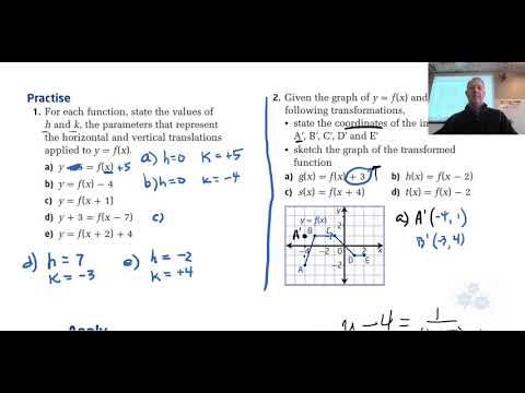 PC 30 1.1 Translations of Functions #1 homework question - YouTube