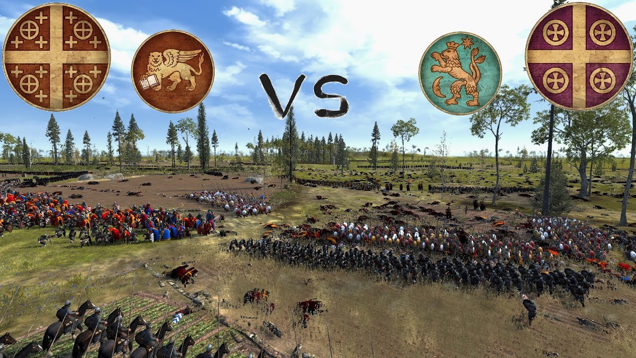 --BATTLE OF TWO EMPERORS-- 1212 AD 2v2 Semi-Historical Battle During ...