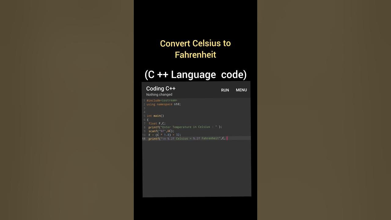 convert celsius to fahrenheit in c,how to convert celsius to fahrenheit in c#coding#news# ...