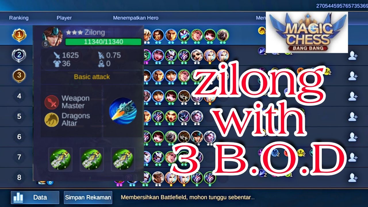 Cara bermain magic chess untuk pemula / zilong / magic chess - YouTube