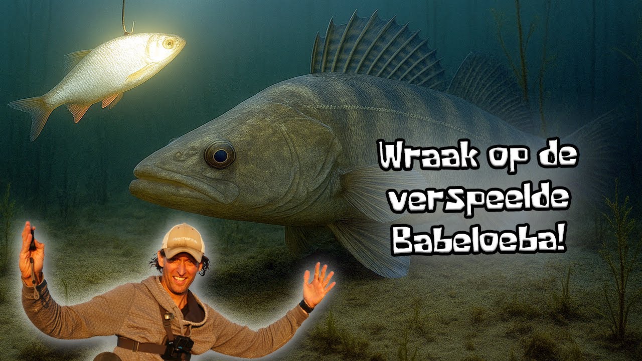 Slecht weer betekend MEGA SNOEKBAARS! (dood aas vissen met de pen ...