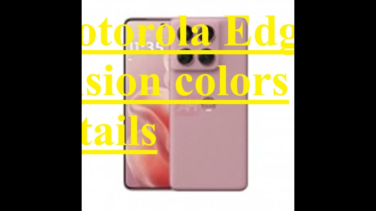 Motorola Edge 60 Fusion colors details - YouTube