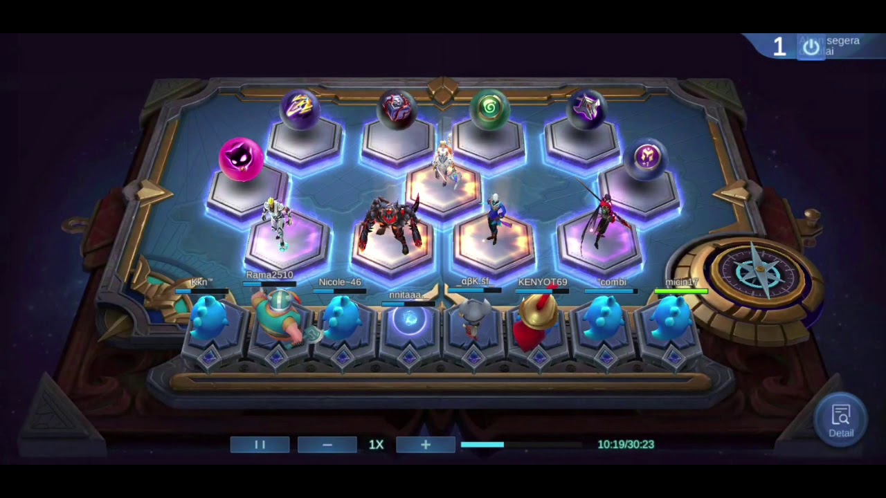 Magic Chess Menggunakan 5 Elf, 3 Assasin, 2 Elementalist dan Commander ...