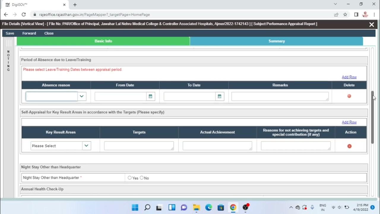 ONLINE FILL PAR/APAR/ACR on RAJKAJ - YouTube