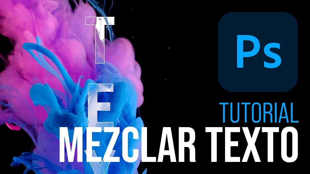 Mezclar texto con una imagen en Photoshop | Tutorial paso a paso - YouTube