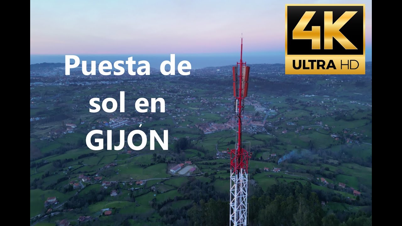 Preciosa puesta de sol en Gijón vista desde el mirador de el Picu del ...