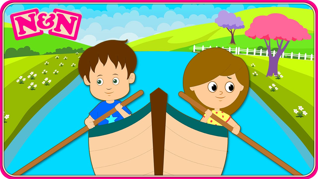 Row Row Row Your Boat Nursery Rhyme & Kids Song By Nellie And Ned - YouTube