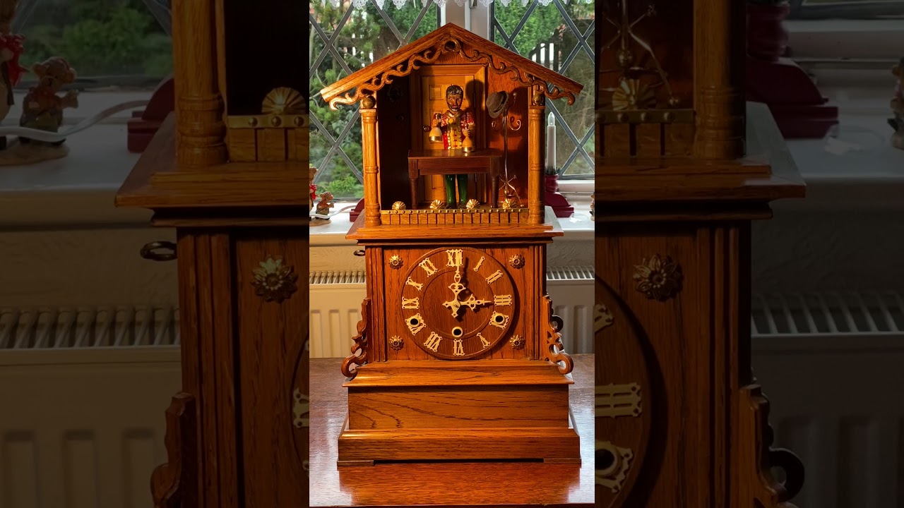 Magician Automaton Black Forest Clock - The Conjurer - YouTube