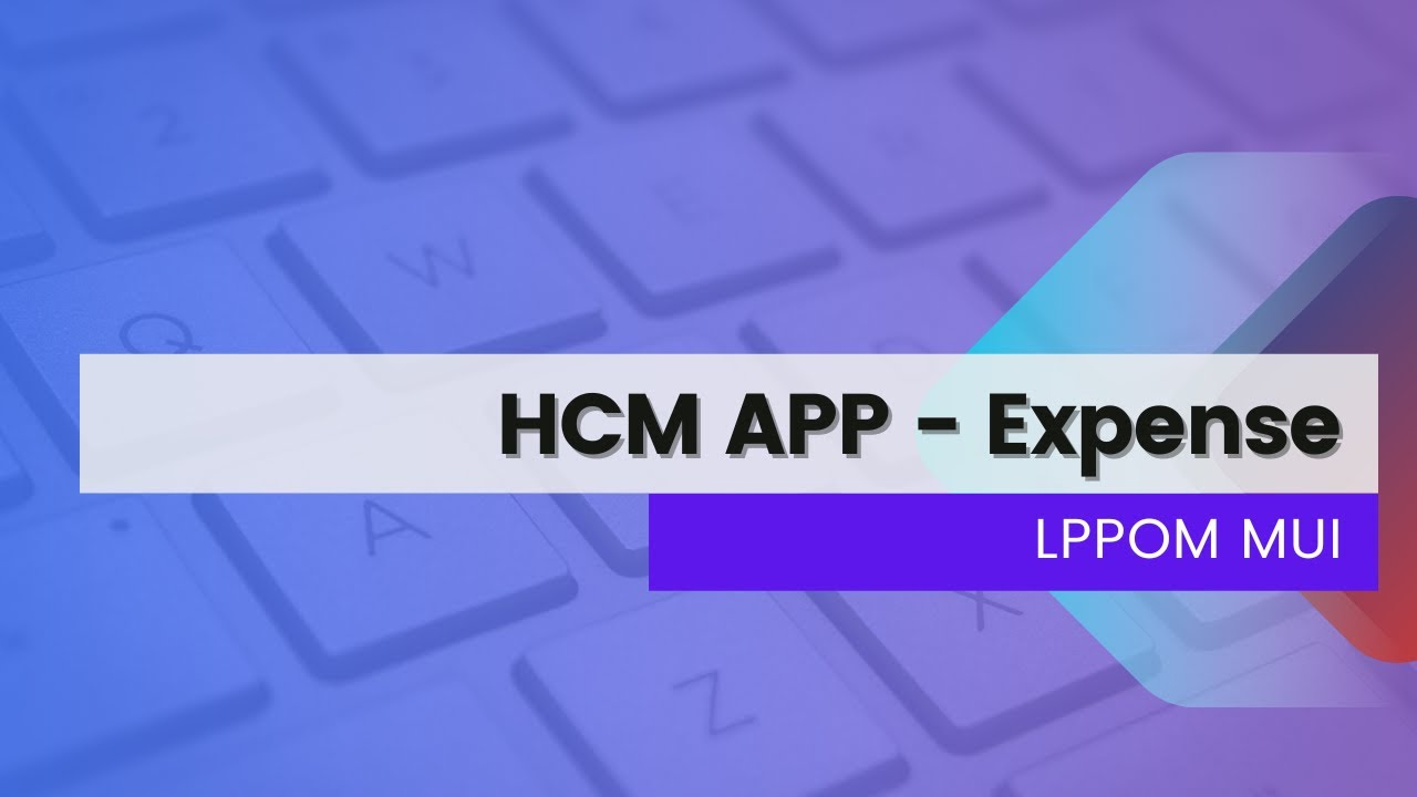 5. HCM APP - Expense - YouTube
