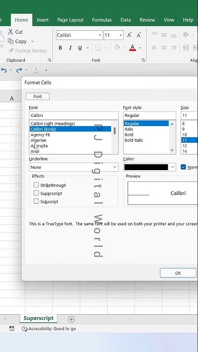 Use Superscript with Number in MS Excel | Excel Tips Tricks Formulas #shorts #trending #excel ...