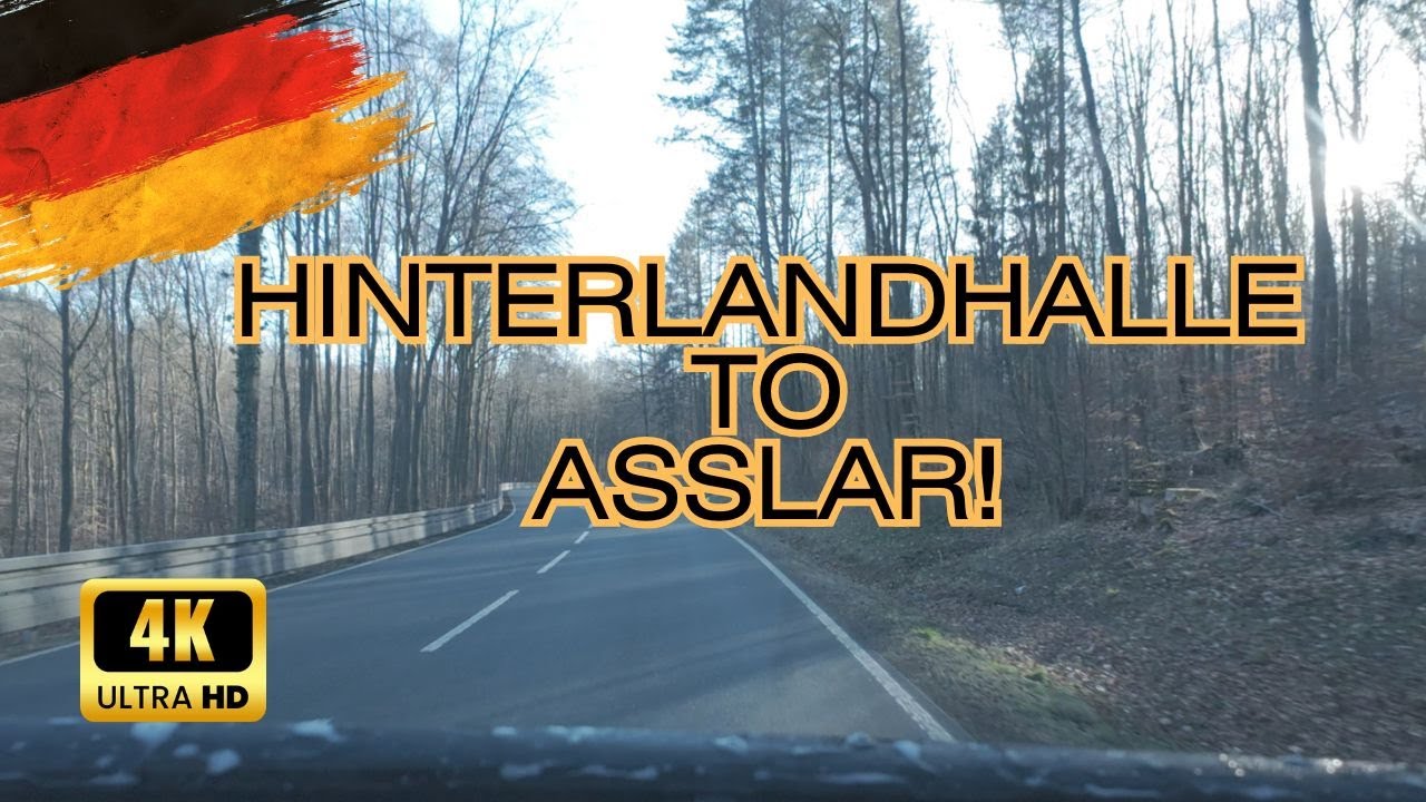 Driving from Dautphe, Hinterlandhalle to Aßlar! Filmed in 4K and 60FPS ...
