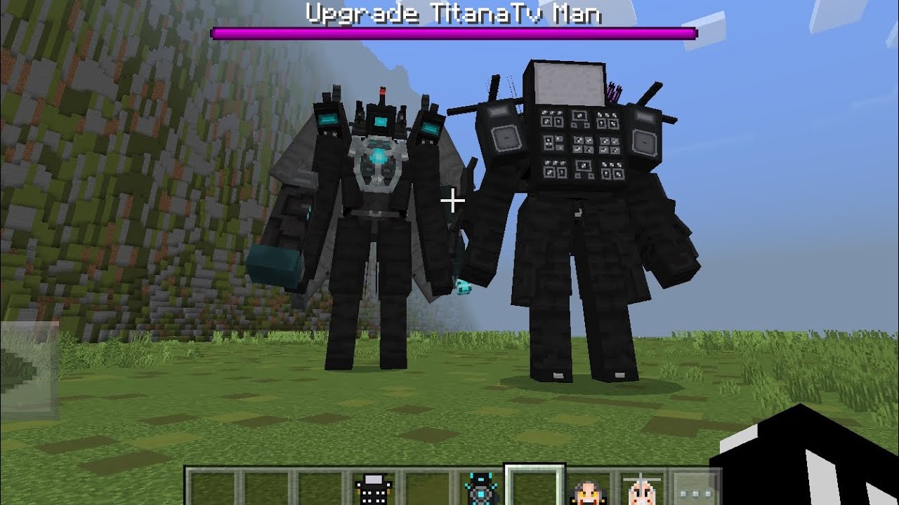 Every Upgraded Titan in Minecraft PE (TV MAN,Camera Man) Addon - YouTube