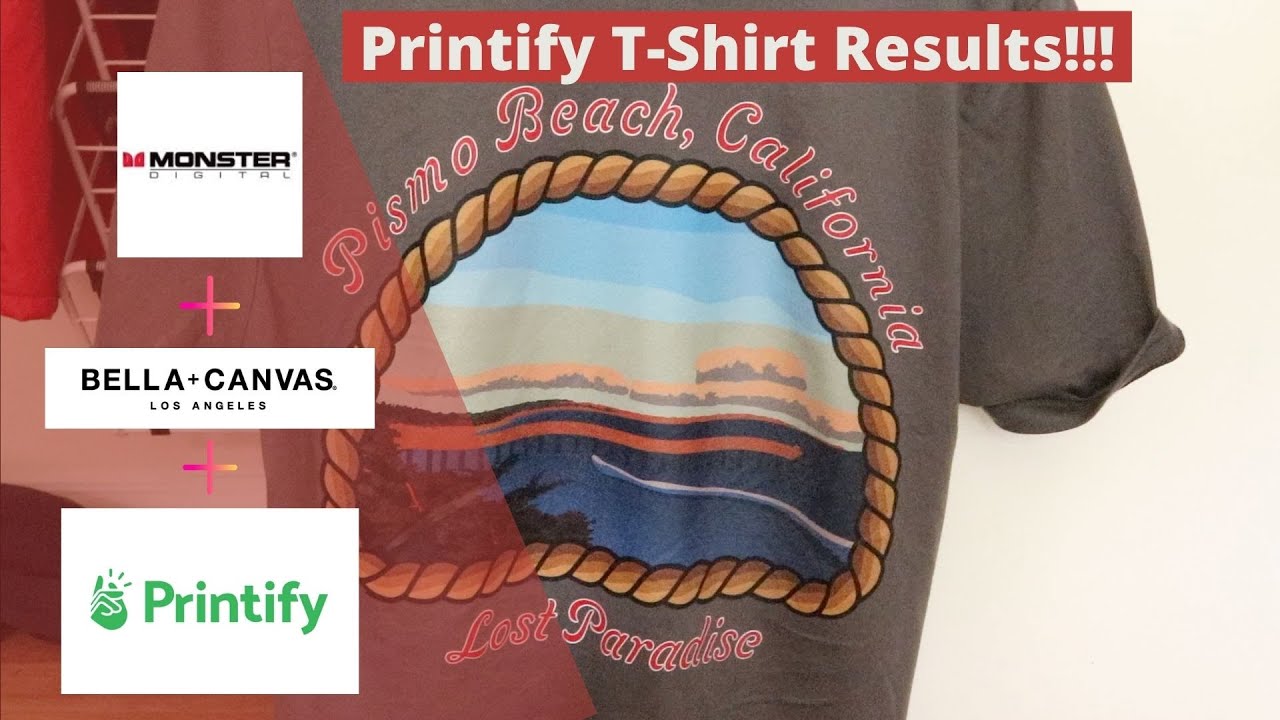 Print on Demand T-Shirt Results!!! (Printify - Bella Canvas - Monster Digital) - YouTube