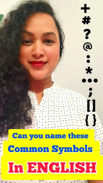 How To Pronounce Common Symbols in ENGLISH #vocabulary#learnenglish ...