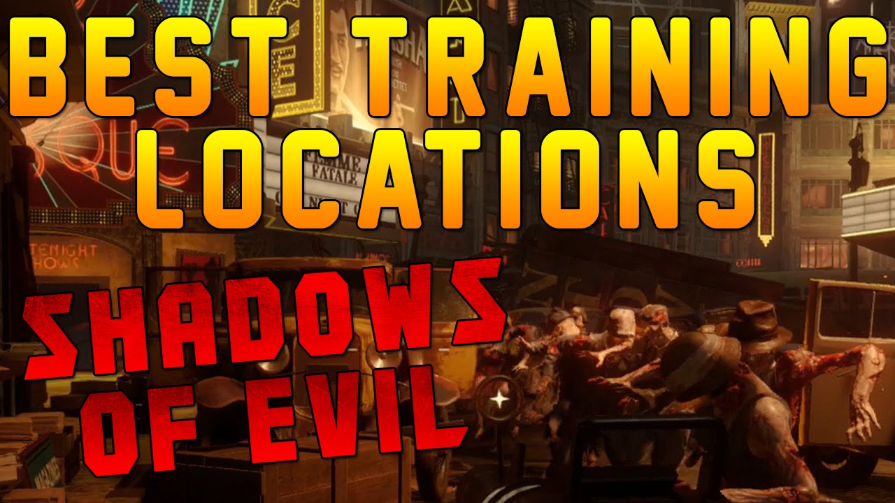 Best Zombies Train Locations - Shadows Of Evil (Black Ops 3) - YouTube
