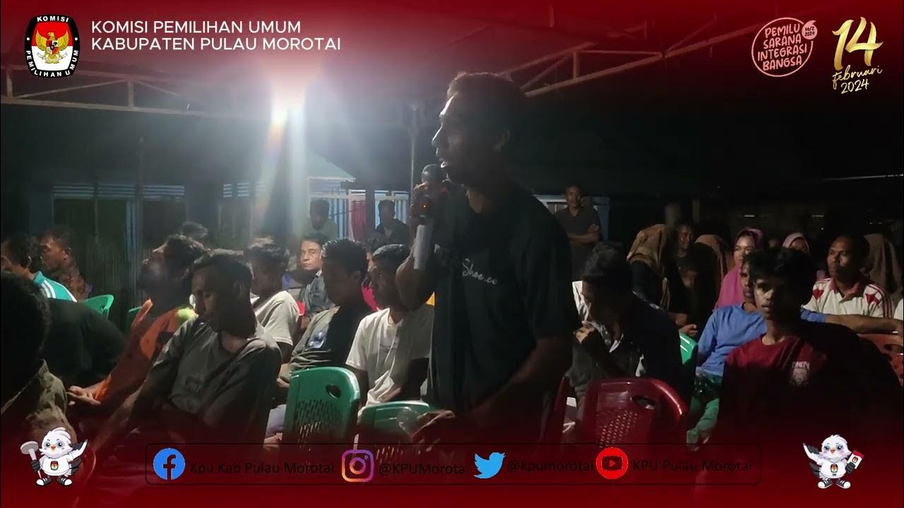 Sosialisasi Pemilih Muda di Desa Pangeo - YouTube