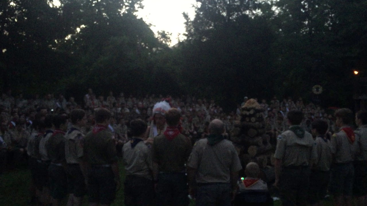 Order of the Arrow Tap Out Ceremony, Camp Horseshoe - YouTube