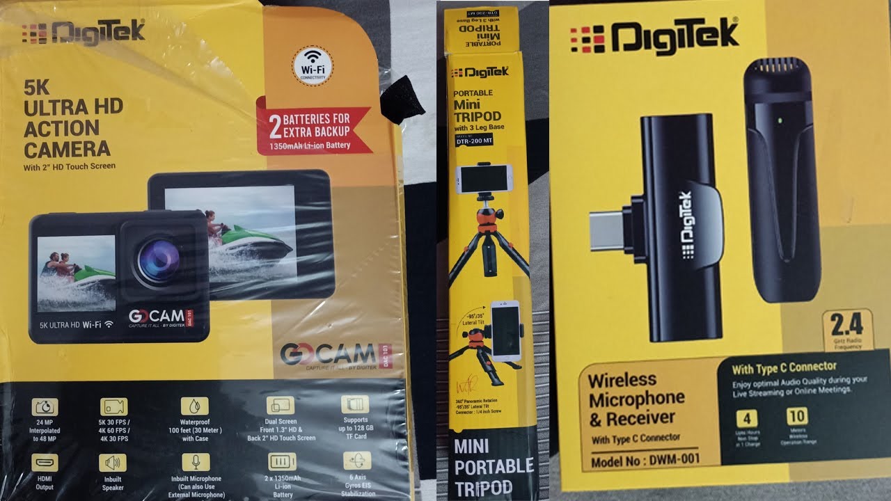 Digitek Product Review| Digitek go cam| Wireless Microphone 🎙️ ...