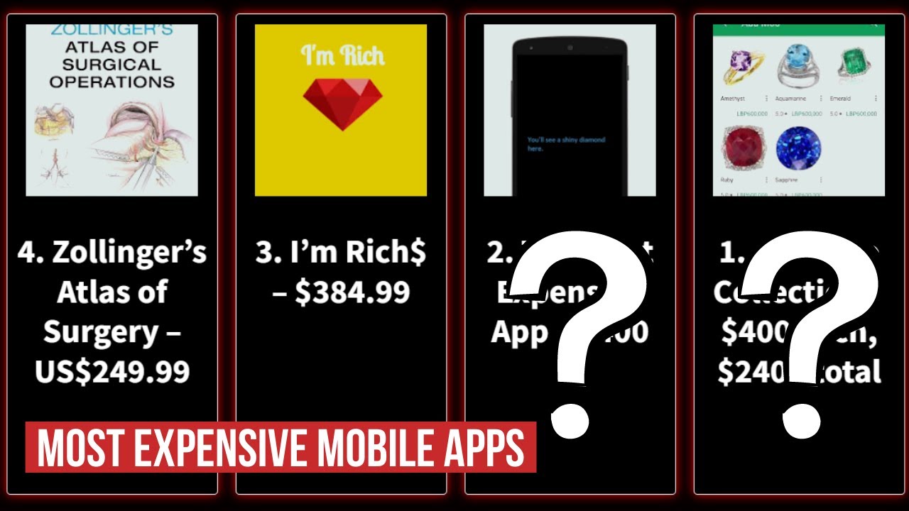 Most Expensive Mobile Apps | Most Expensive Mobile Apps on App Store ...