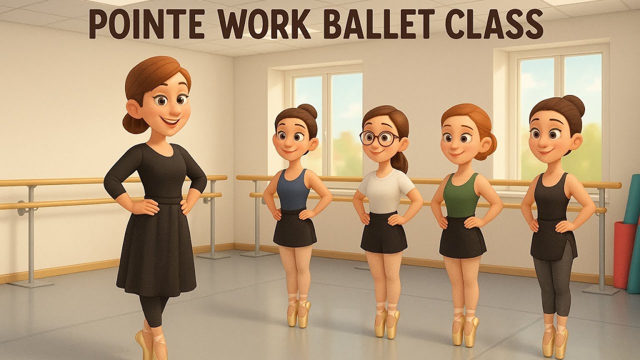 Pointe work - Ballet class - YouTube