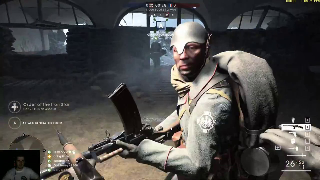 BF1 Fort de Vaux aggressive enemy loss - YouTube