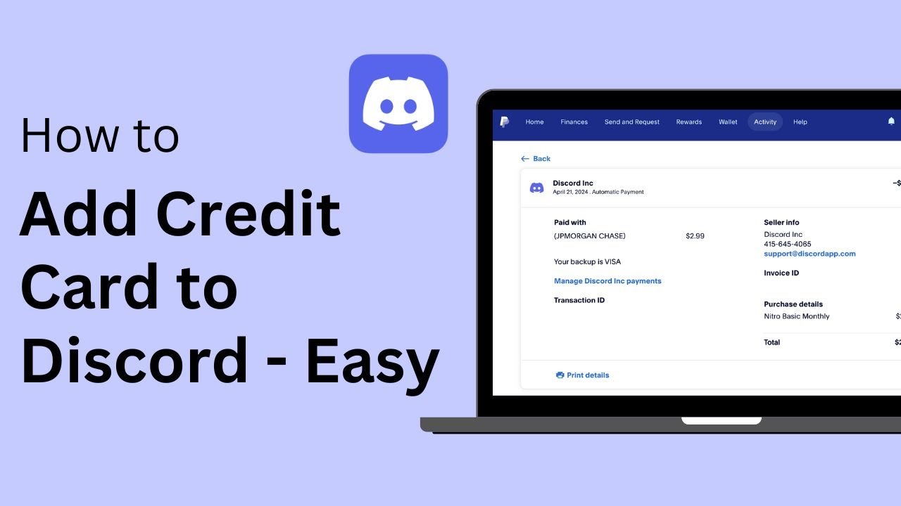 How To Add Credit Card To Discord ! - YouTube