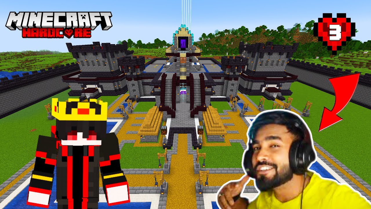 I made Techno Gamer Castle in Minecraft Hardcore - YouTube