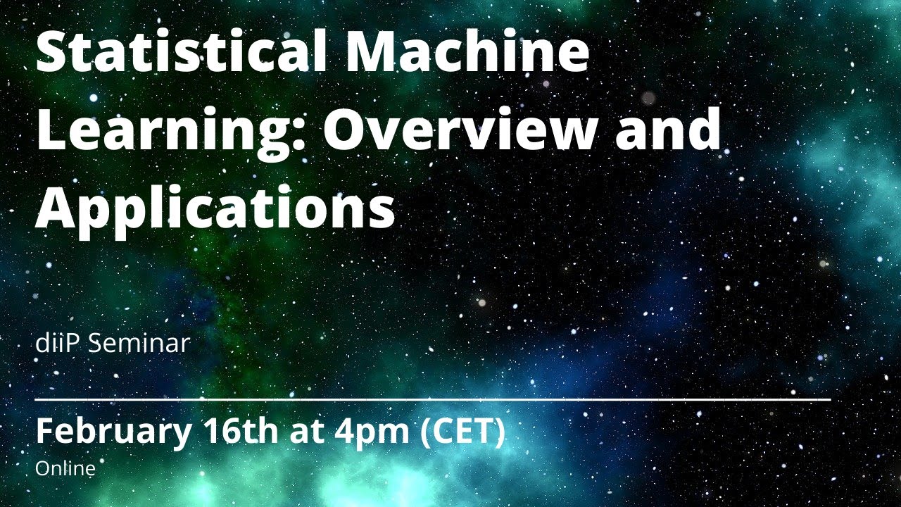 Foula Vagena - Statistical Machine Learning: Overview and Applications ...