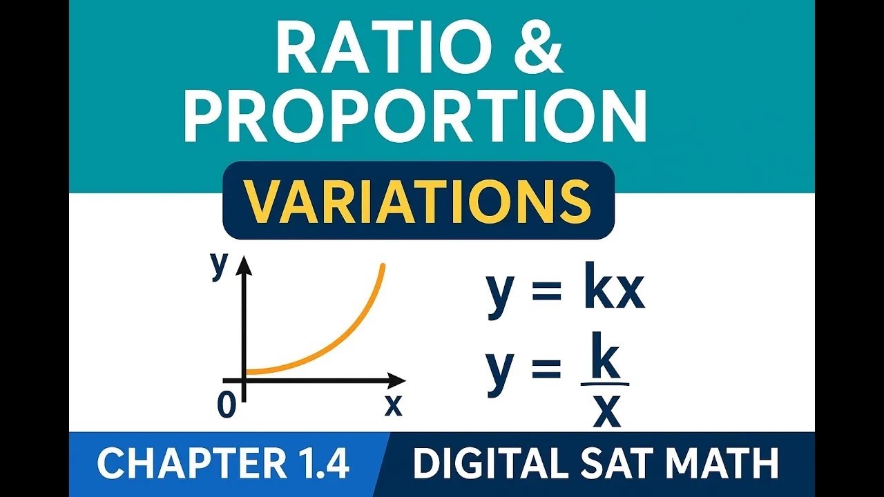 Ratio & Proportion– Direct & Inverse Variations|Chapter 1.4 Problem Solving & Data Analysis|SAT ...