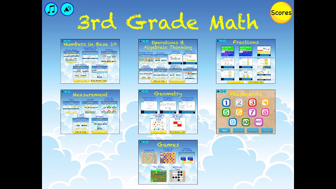 Math Galaxy 3rd Grade Math App Preview - YouTube