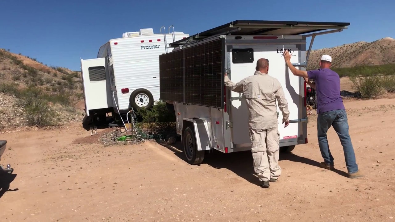 008: Off-grid solar trailer delivery/install - YouTube